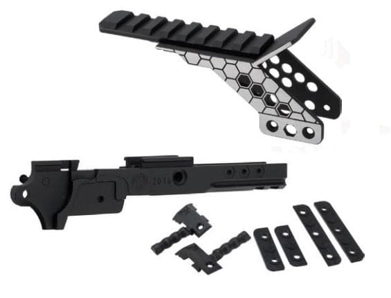 AW Custom vorgebohrter Empfänger, IPSC-Optikhalterung und Schnellspann ...